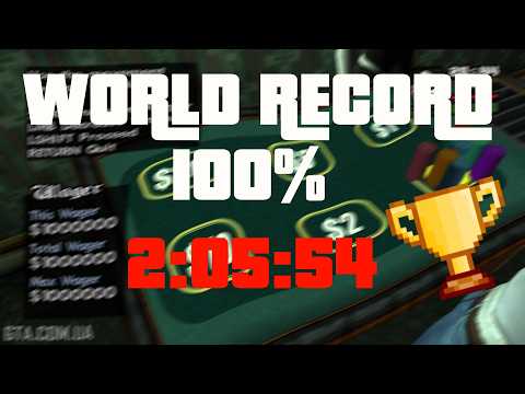 (World Record) GTA: San Andreas 100% in 2:05:54