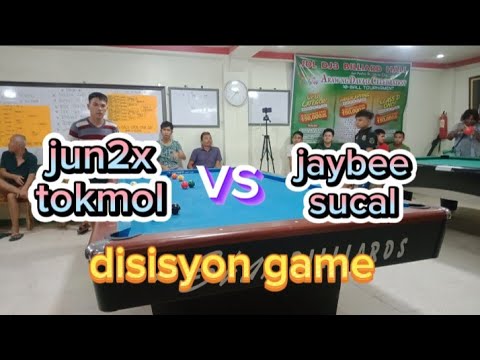 jaybee sucal vs jun2x tukmol 10balls parehas disisyon game.. bet 2,200 ...