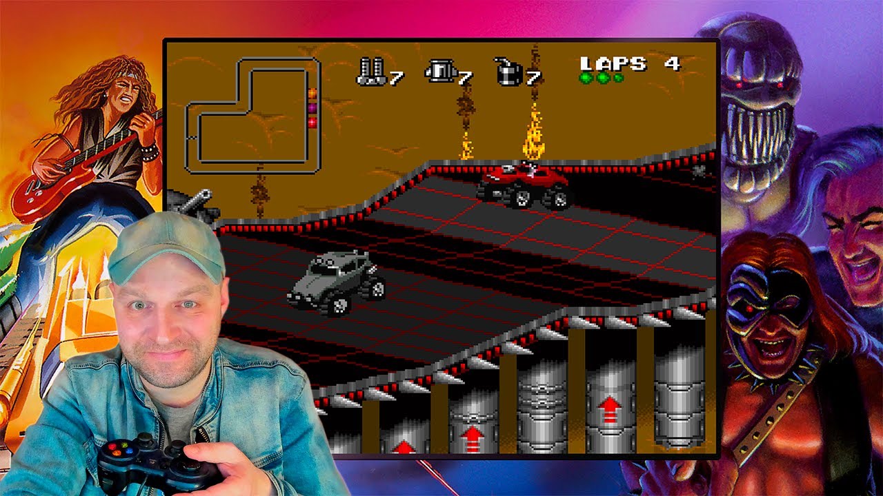 Retro Game Gauntlet #1 [Rock n' Roll Racing] Snes - YouTube