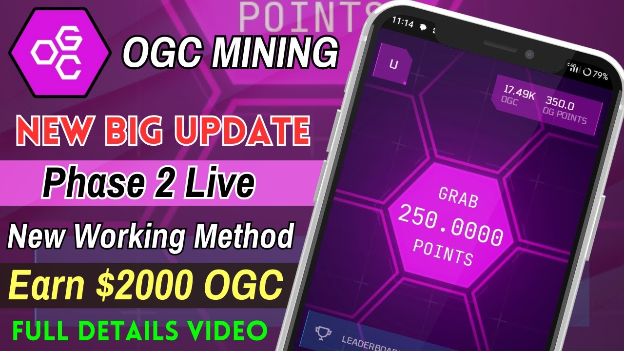 OGC MINING APP NEW UPDATE | PHASE 2 LIVE | NEW WORKING METHOD | EARN ...