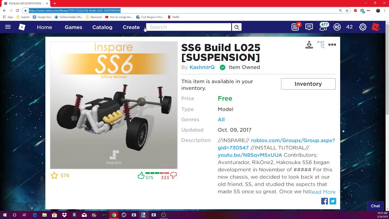 How to make a car on ROBLOX (3/24/2019) - YouTube