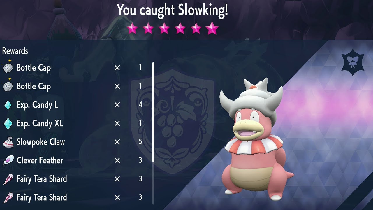 [Pokémon Violet] - Slowking {Solo Black Crystal Tera Raid 20}🎀 - YouTube