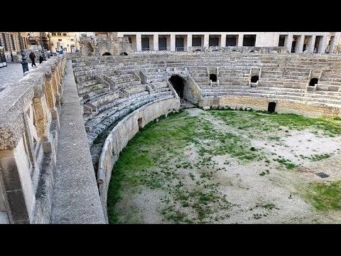 Roman Amphitheater of Lecce, Lecce, Apulia, Italy, Europe - YouTube