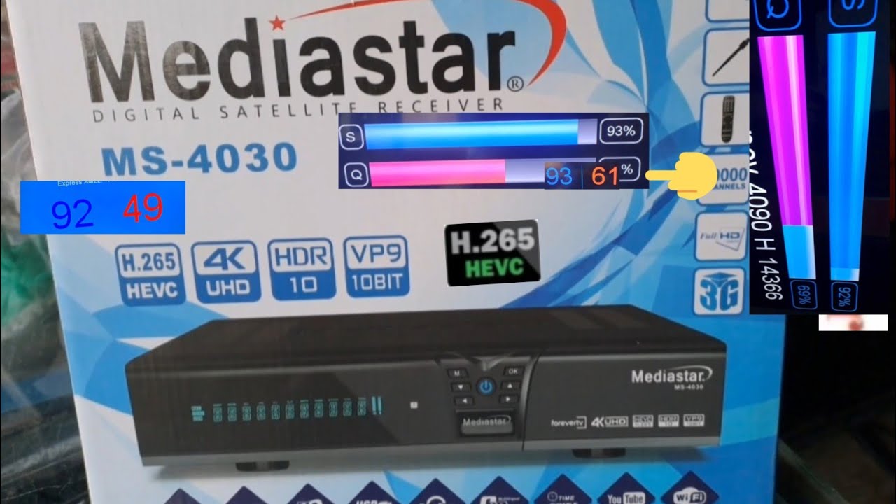 Mediastar Ms 4030 4K Best 4K Satellite Reciver 0k - YouTube
