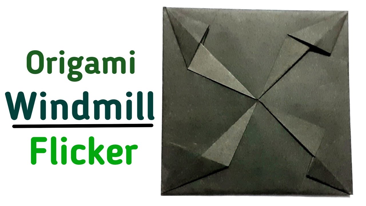Origami Windmill Flicker | How to make an origami Flicker - YouTube