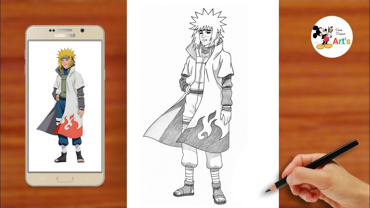 Minato Namikaze Full Body Drawing Video || Minato From Naruto || Easy ...