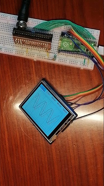 100MHz oscilloscope with Raspberry pi PICO, micropython and LVGL - YouTube
