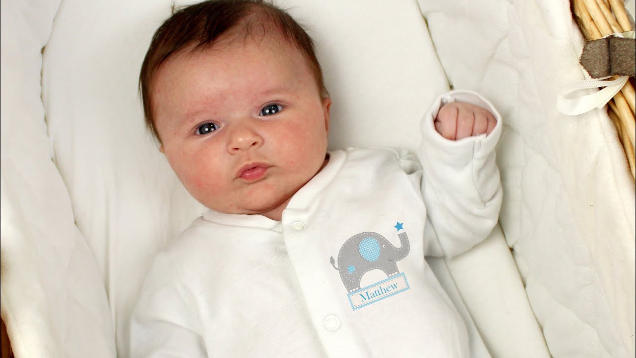 Personalised Baby ware From Violet Belle Gifts - YouTube