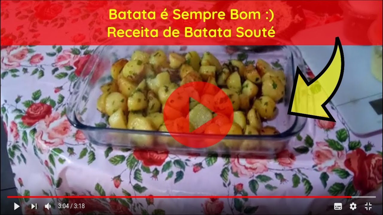 Receita perfeita para fazer Batata souté - YouTube