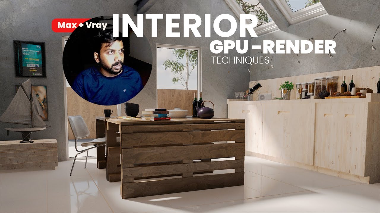 Interior Lighting and Vray GPU render Setting #dotmattech - YouTube