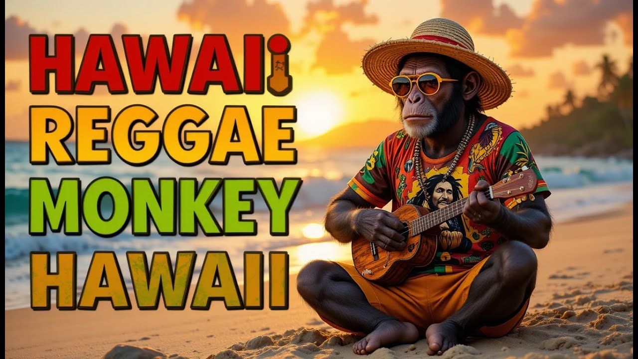 Relax in Hawaii 🌺 Reggae Monkey Vibes for Chill Days 🏝️ - YouTube