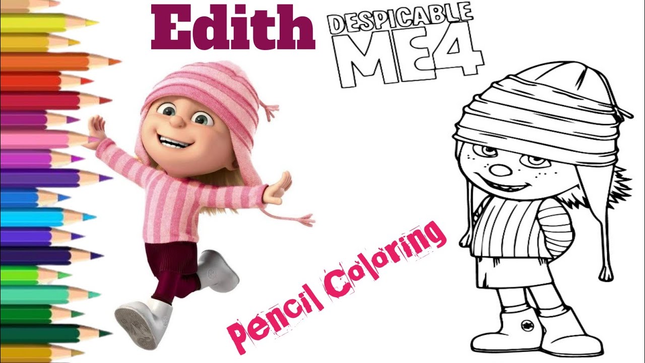 Coloring Edith | Despicable Me 4 | @kimmiTheClown | @MagicFingersArt ...