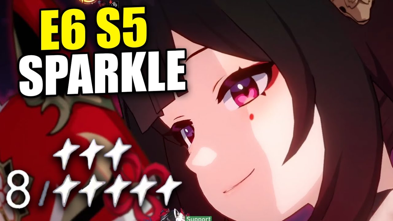 E6 S5 Sparkle Unlocked Infinite Skill Points Glitch | Honkai Star Rail ...