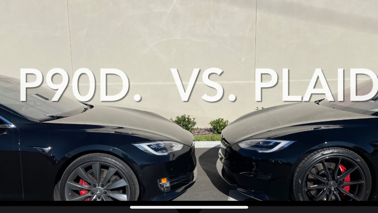 Tesla Model S Plaid vs. P90D.. is it even CLOSE?? - YouTube