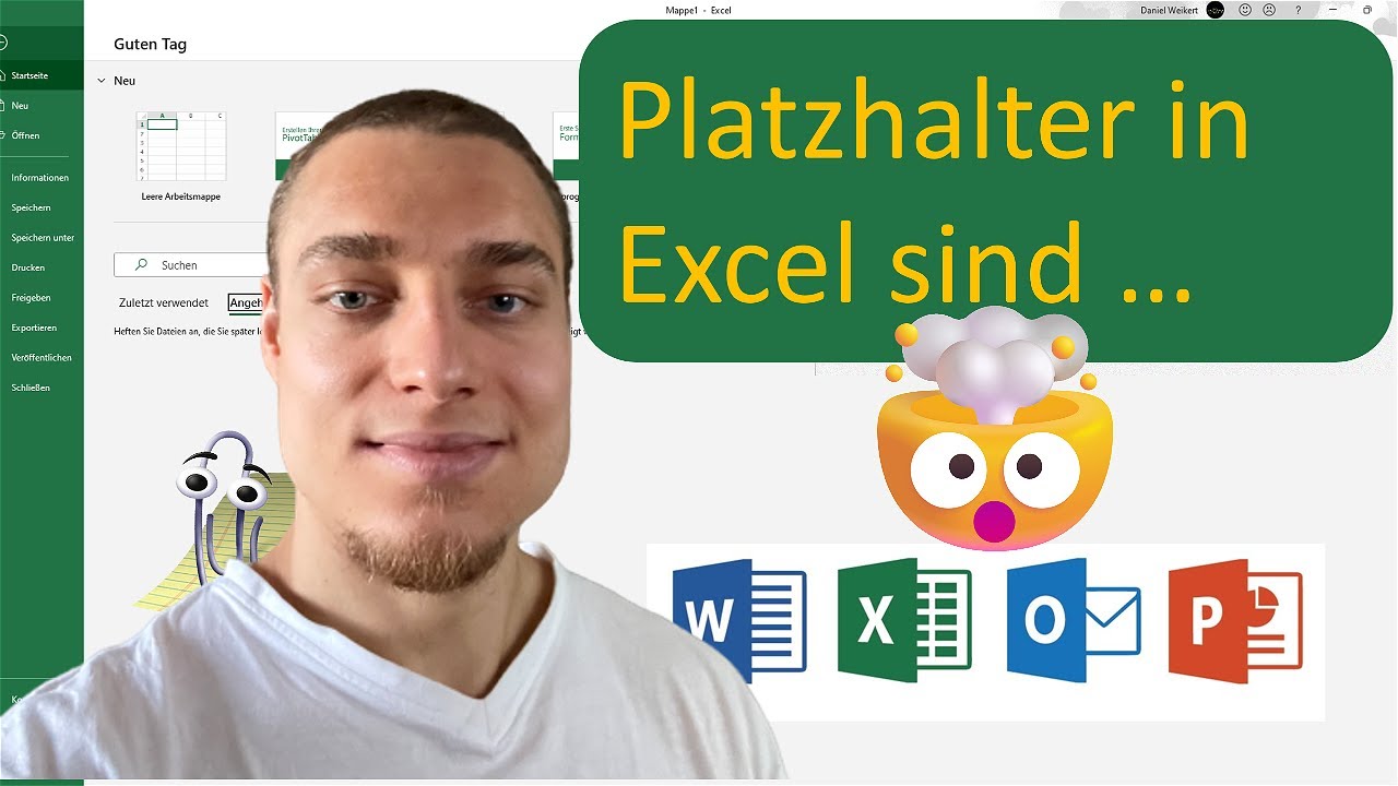 Excel Platzhalter sind einfach ... - YouTube