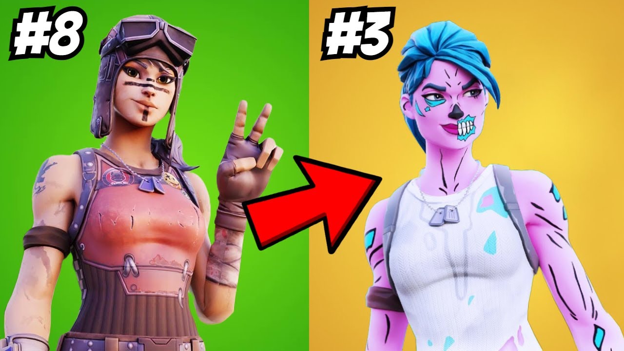 TOP 10 RAREST SKINS IN FORTNITE - YouTube