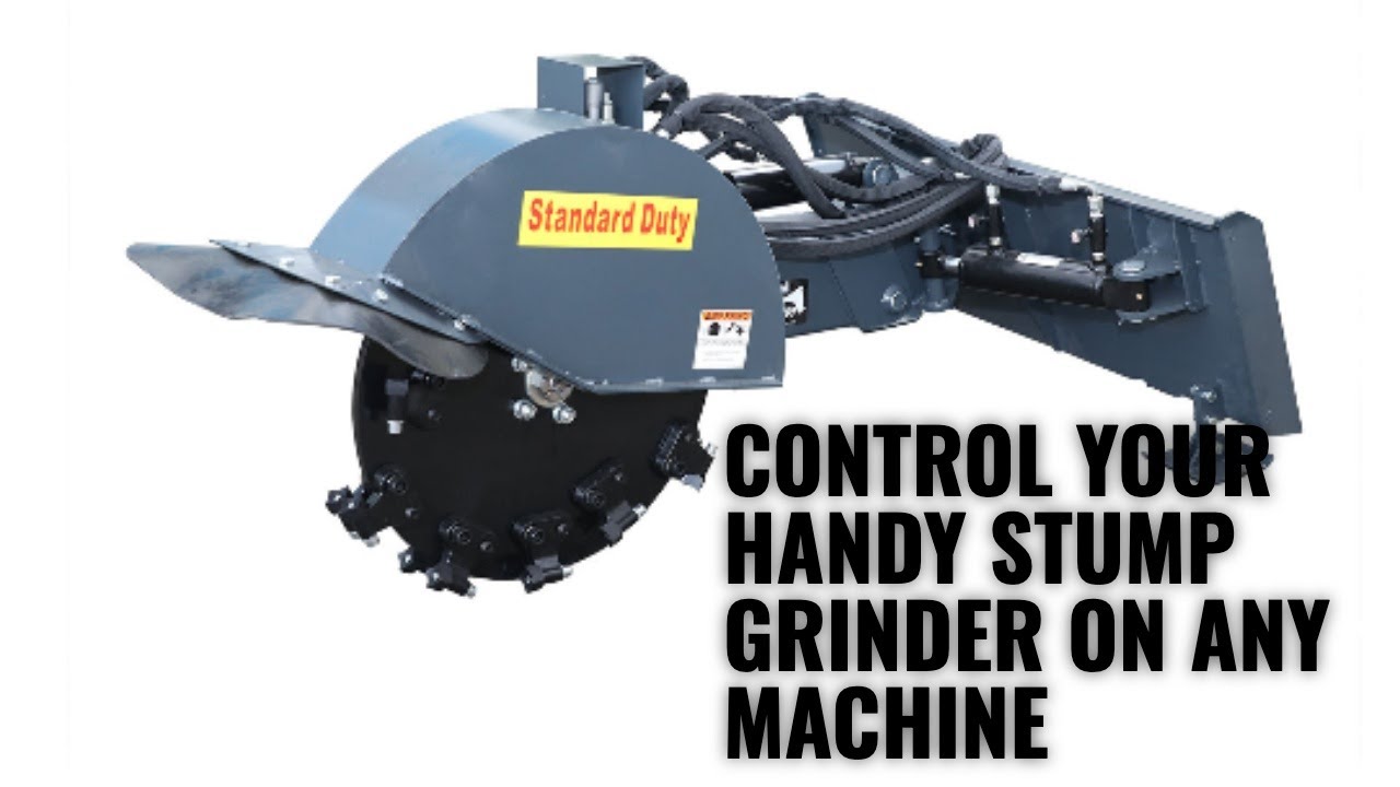 #182 - Handy Stump Grinder on a Skid Steer | Watch It Work - YouTube