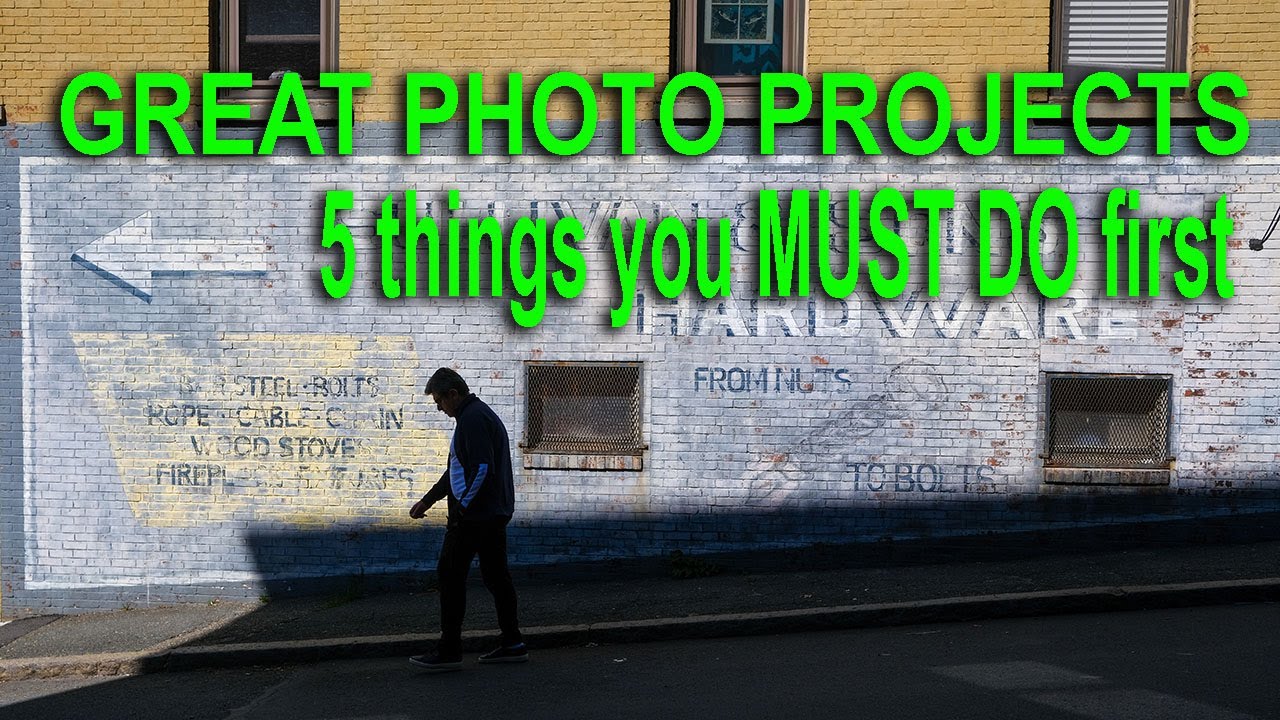Starting a PHOTO PROJECT? Do these 5 THINGS FIRST! - YouTube