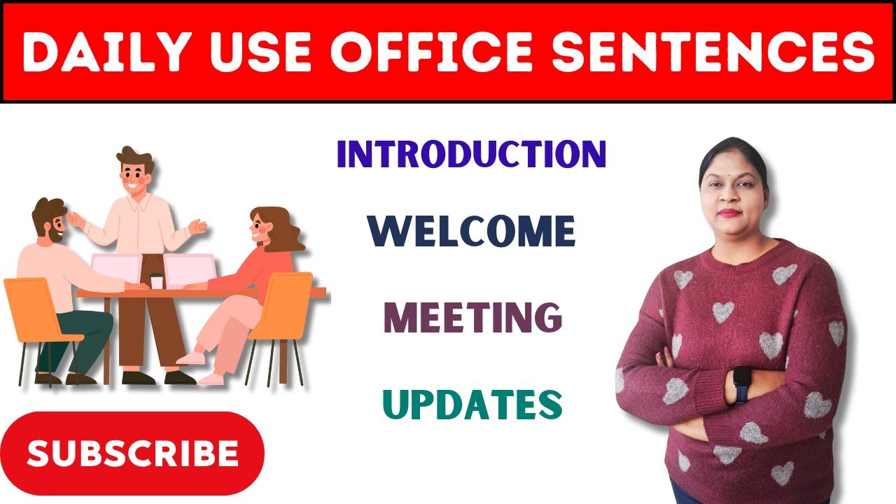 Essential Daily Use Sentences for the English-Speaking Office ...