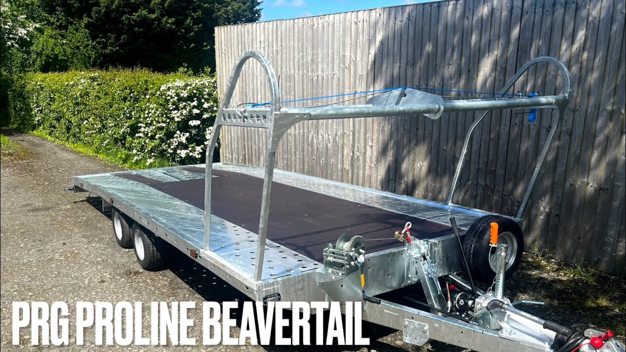PRG Proline 2023 - 18ft Twin Axle Beavertail Car Transporter - YouTube