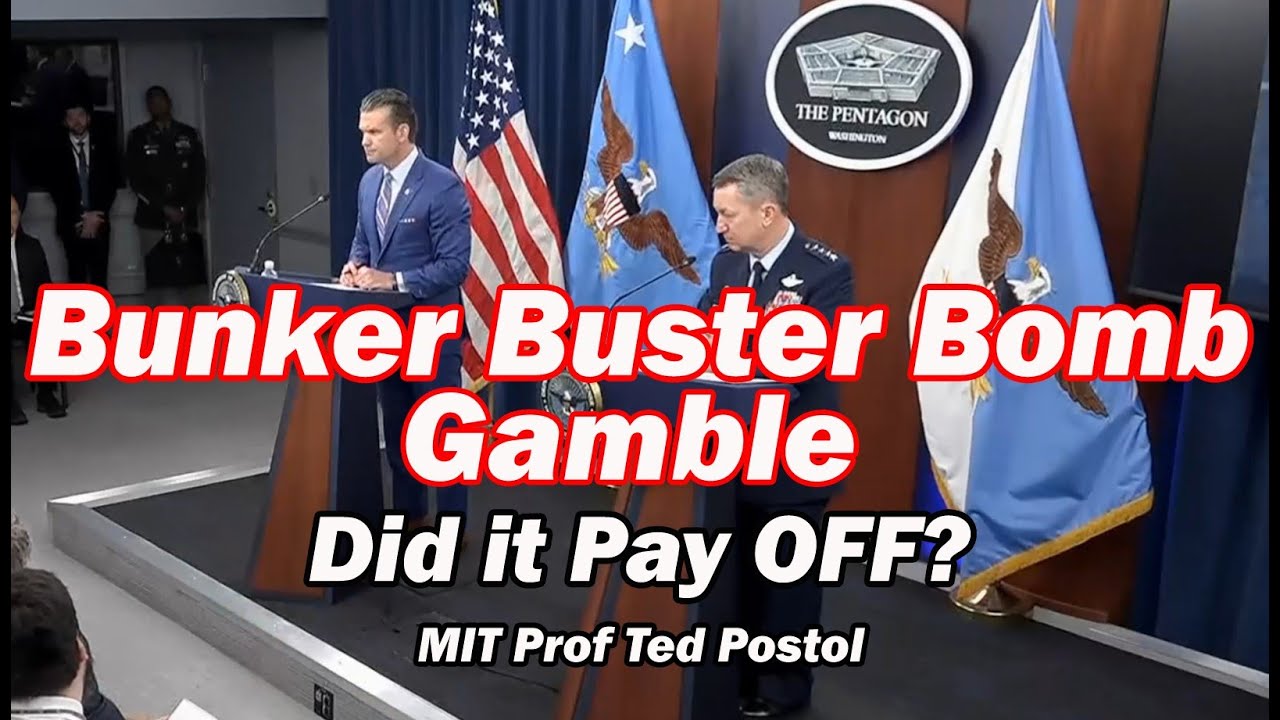 June 2025 Iran Bunker Buster Strike: MIT’s Ted Postol Exposes the Truth ...