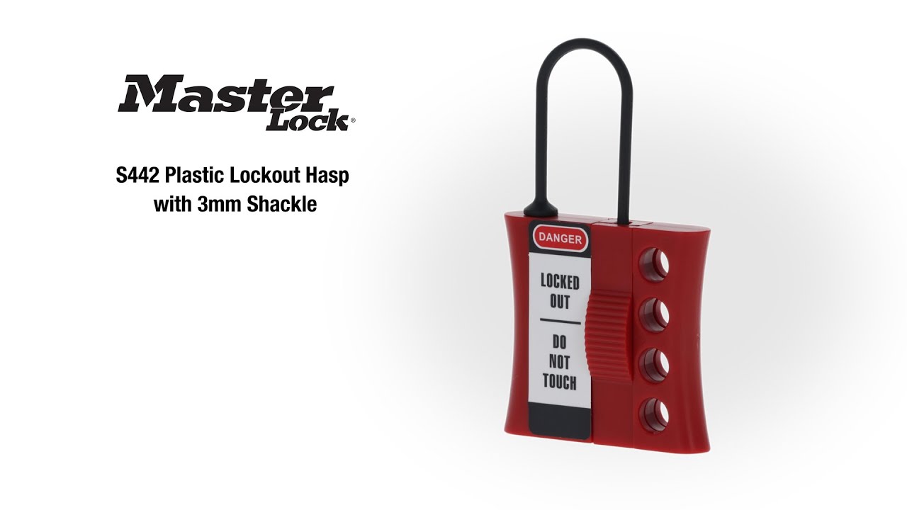 S442 Plastic Lockout Hasp - YouTube