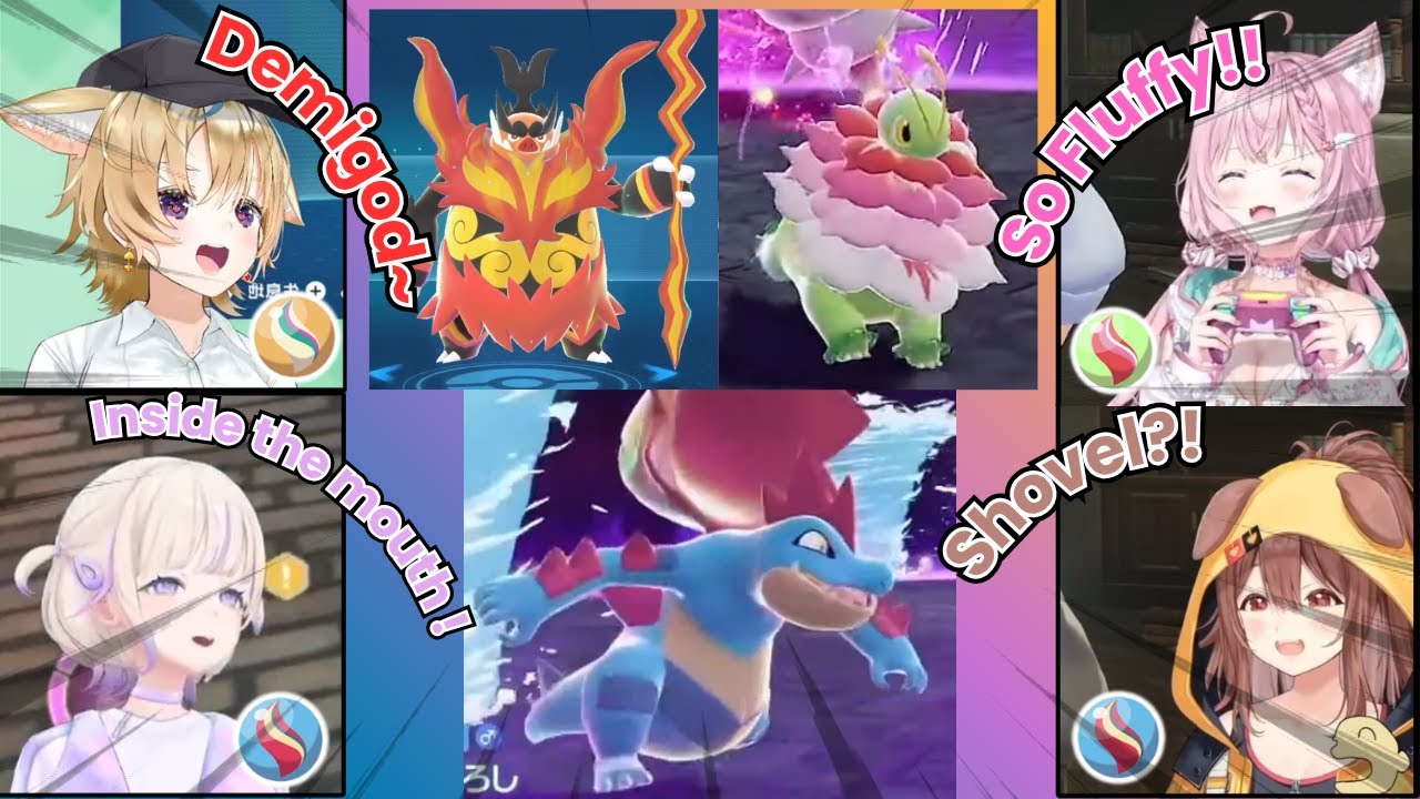 Hololive JP Members See Their Starters’ Mega Evolutions! - YouTube