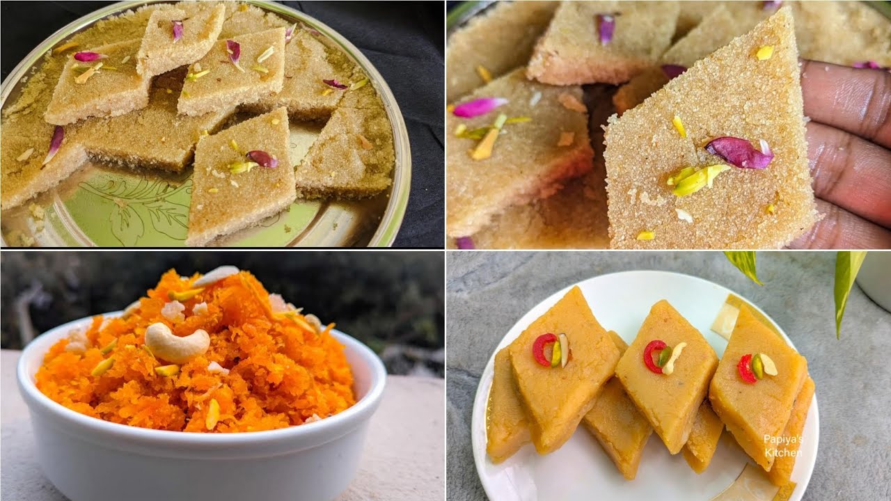ভিন্ন স্বাদের তিন ধরনের হালুয়া/ বরফি রেসিপি( শবেবরাত স্পেশাল) || 3 ...