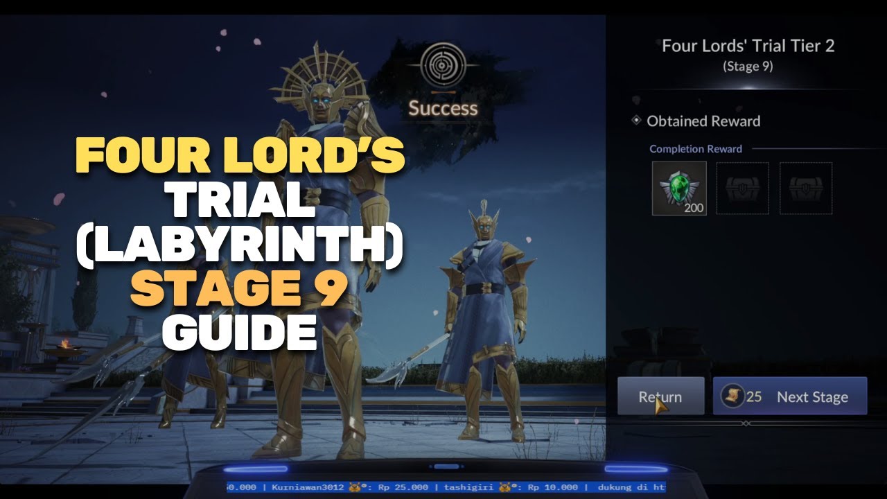 Four Lord Trial Stage 9 (Labyrinth) Guide Seven Knights 2 Indonesia ...