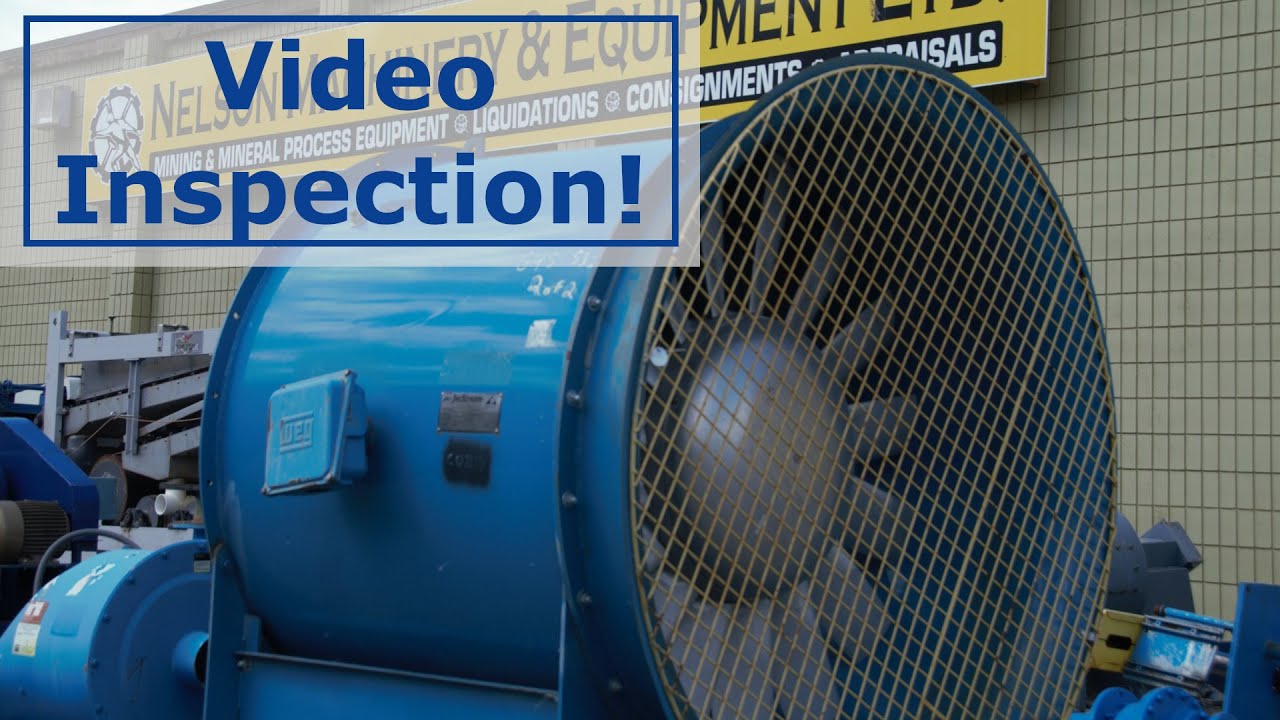 Inspection of 60" Alphair JetStream Mine Ventilation Fan - 60 HP ...