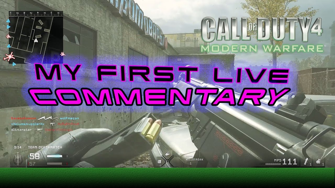 Call Of Duty 4: Remastered Gameplay- My First Live Commentary - YouTube