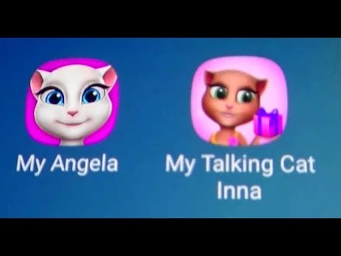 My Talking Angela Vs My Talking cat Inna - YouTube