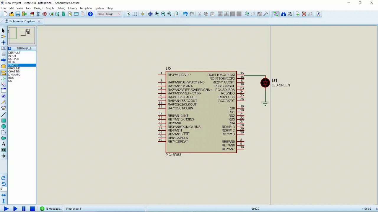 Circuitos con microcontrolador PIC16F887 Y Mikro C pro - YouTube