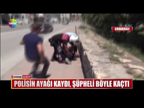 Polisin ayağı kaydı, şüpheli böyle kaçtı