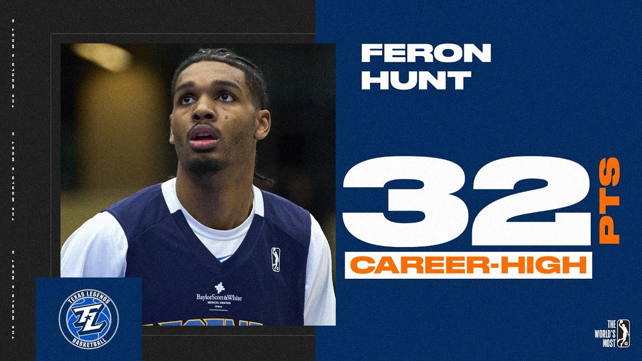 Feron Hunt (32 points) Highlights vs. Agua Caliente Clippers - YouTube