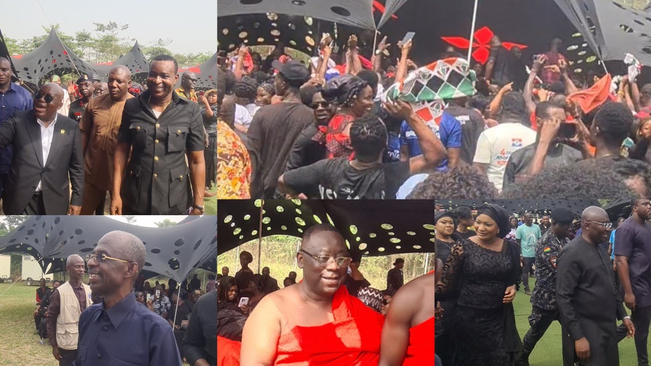 NPP and NDC member crash at Mr Nana Poku's Father's Funeral.. - YouTube
