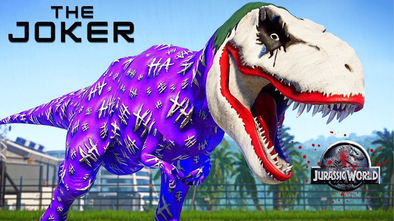 The Joker T-Rex, Alien Indominus Rex, Batman, Super Hero Dinosaurs ...