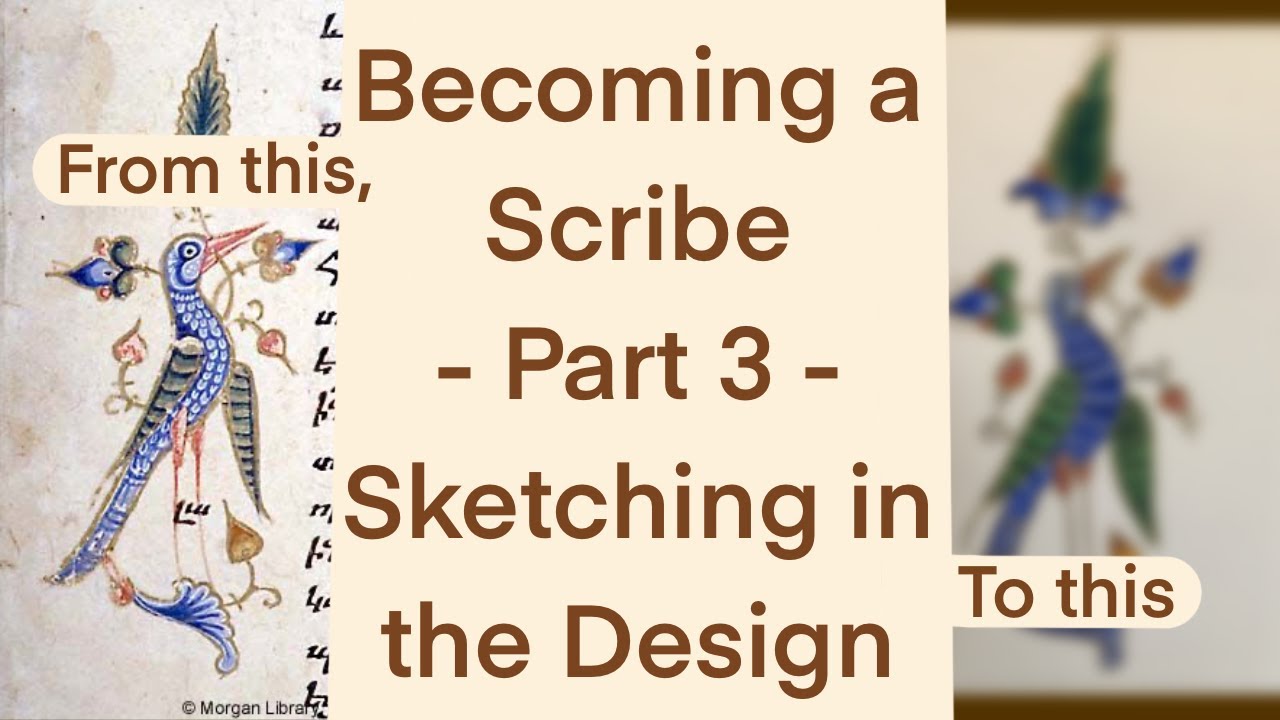 Becoming a Scribe - How to make Medieval Scrolls part 3 - Sketching in ...