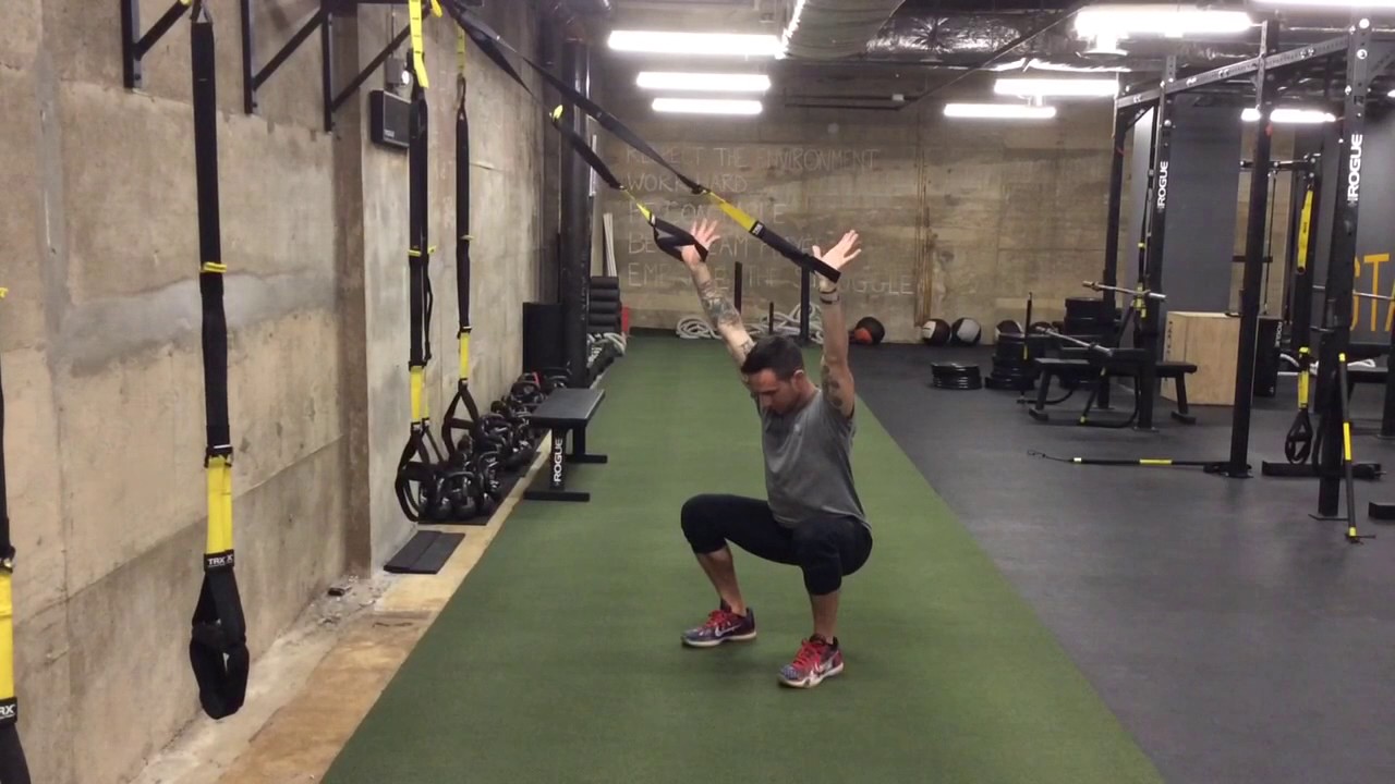 TRX Overhead Squat - YouTube