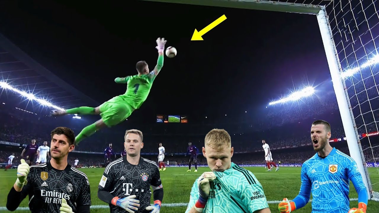 10 Impossible Goalkeeper Saves in Football - YouTube