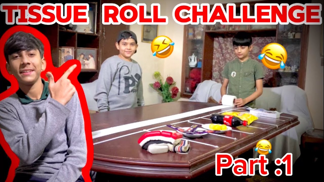 Tissue Roll Challenge with my Brothers [Nainu op Vlogs] - YouTube