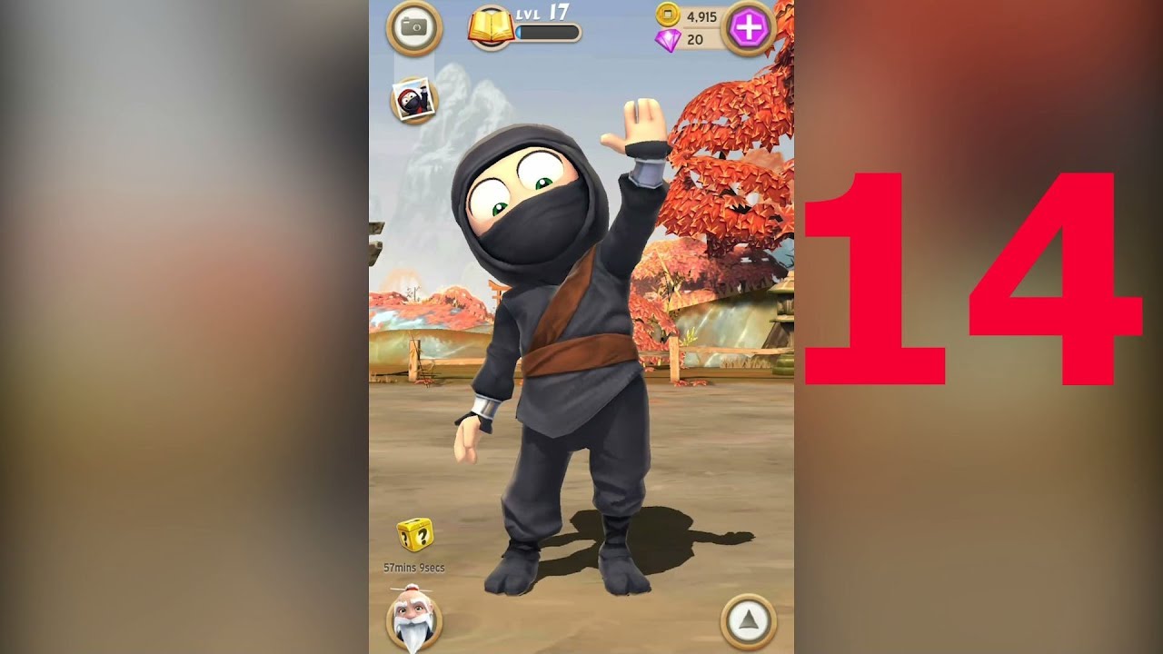 Clumsy Ninja - Gameplay Walkthrough Part 14 - Level 16-17 | BuddyFun - YouTube