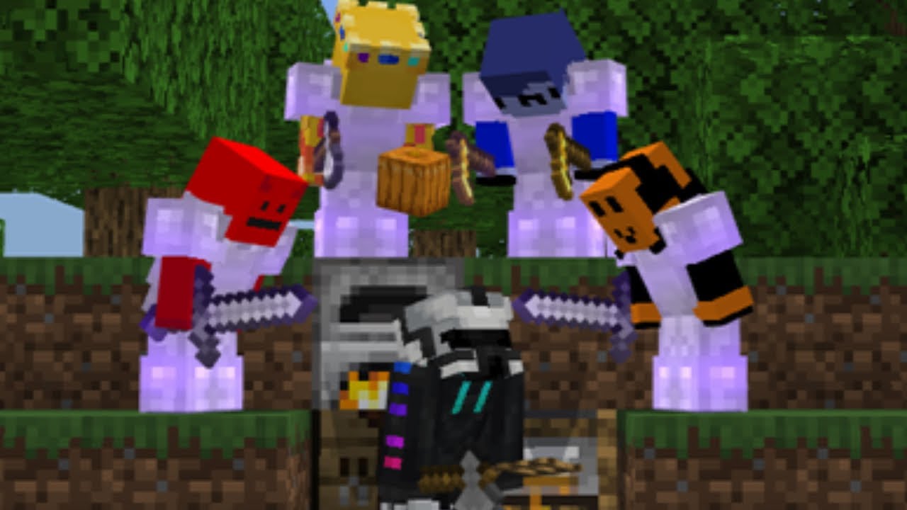 Minecraft Speedrunner VS 4 Hunters FINALE REMATCH (Bedrock Edition ...