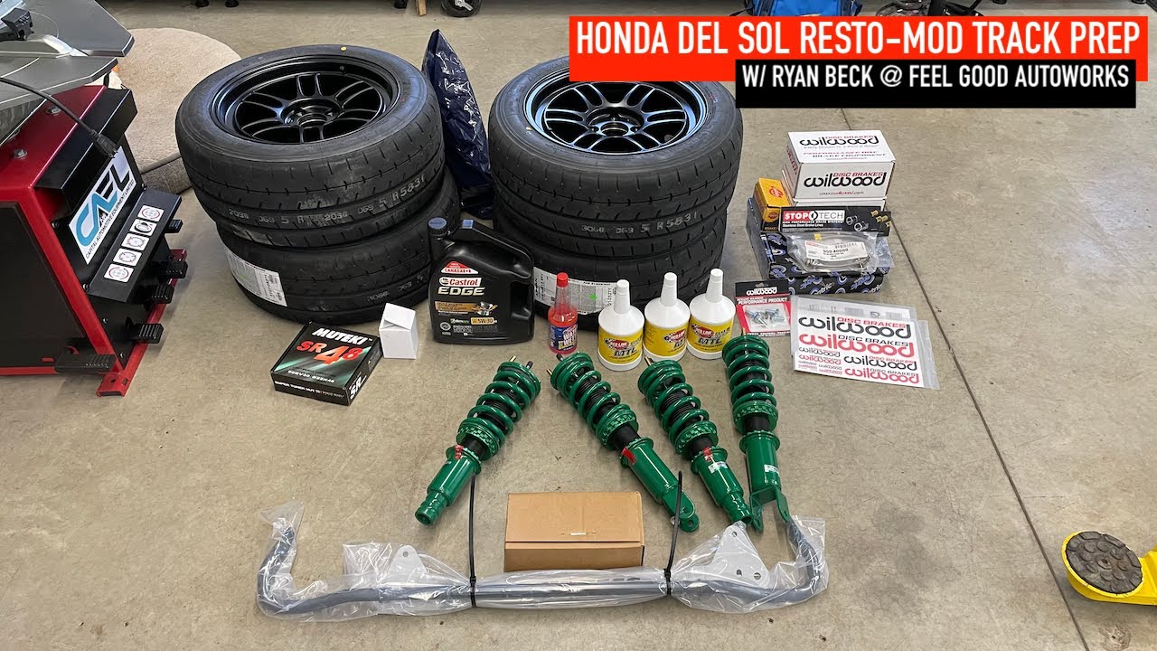 Honda del Sol Track Prep @ Feel Good AutoWorks - YouTube