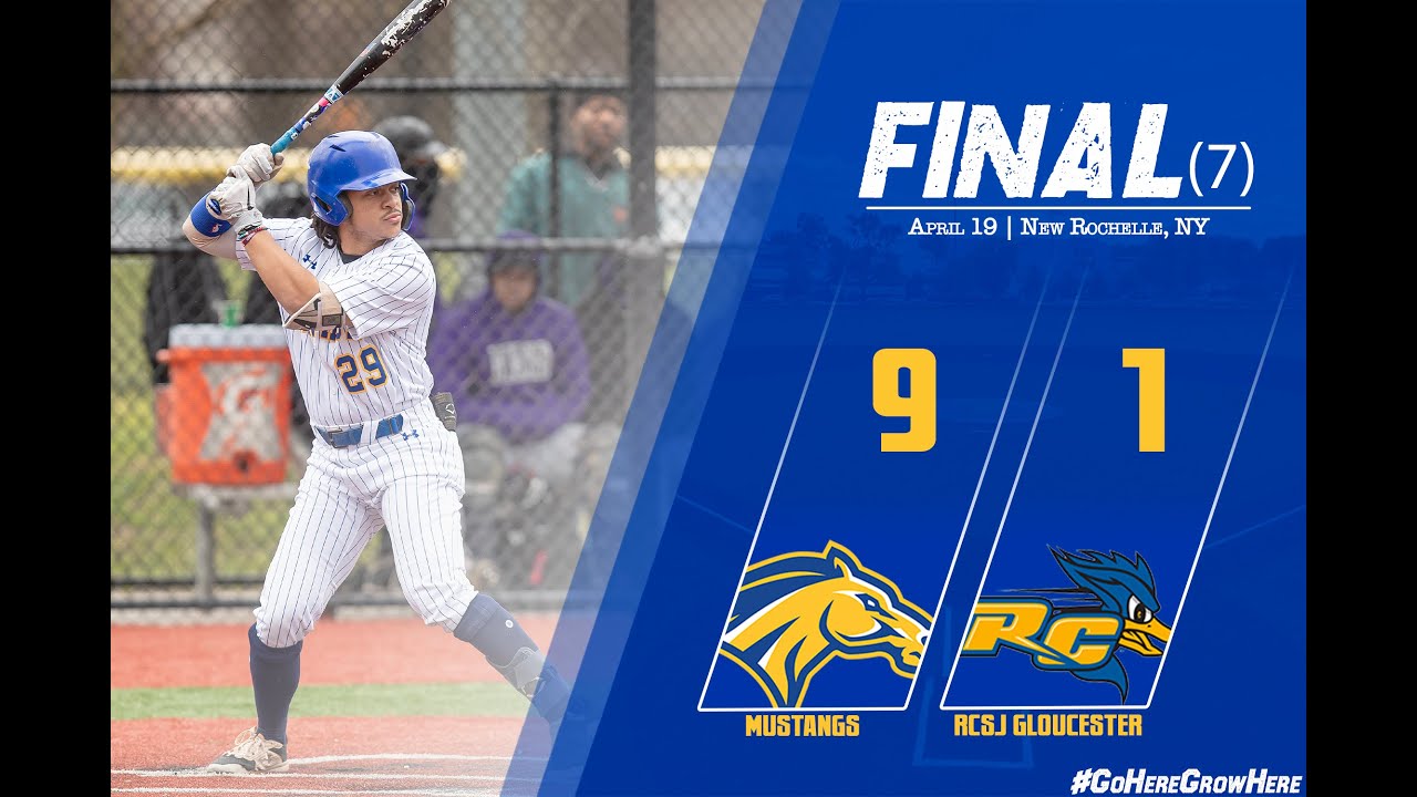 Monroe Mustangs Baseball Earns Run-Rule Victory over D3 No. 1 RCSJ ...