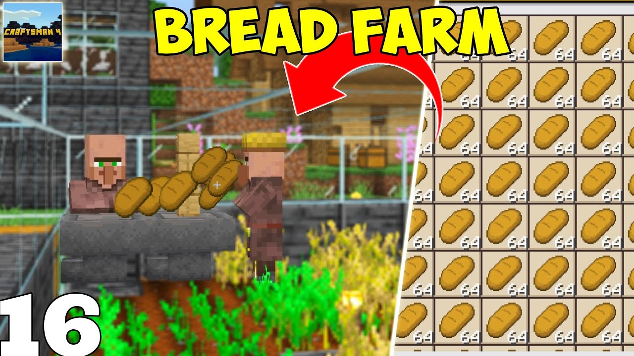 How To Made A Automatic Bread Farm In Craftsman 4 S2 Ep16 - YouTube