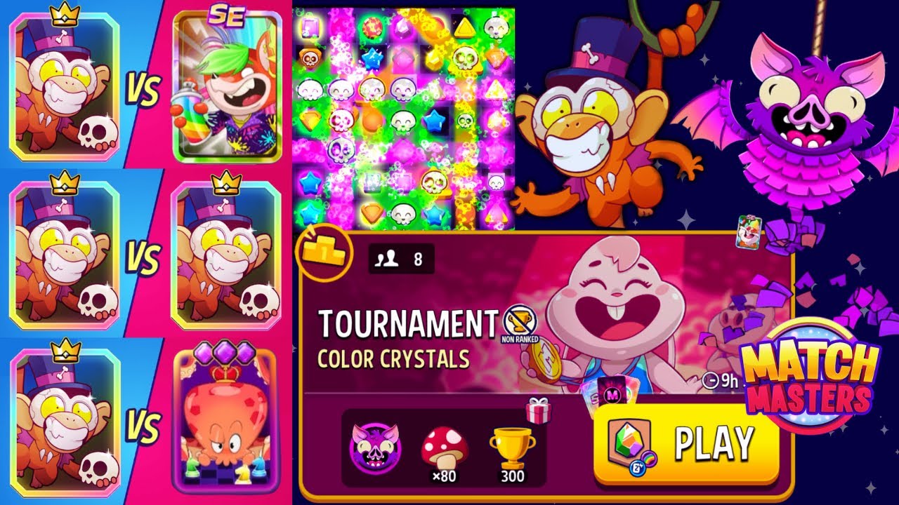 TOURNAMENT! 8 players Color Crystals Rainbow | Prize Mini Piñata ...