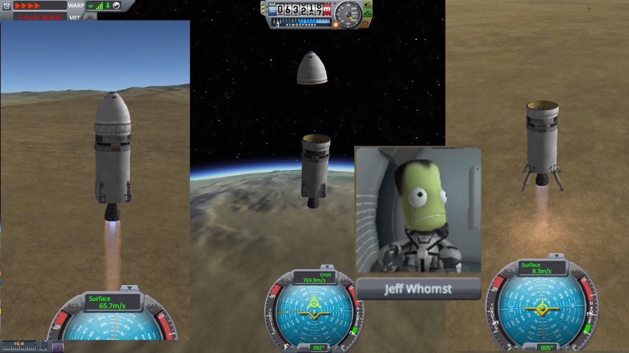 [KSP] Hoverslam test vehicle gone New Shepard recreation - YouTube