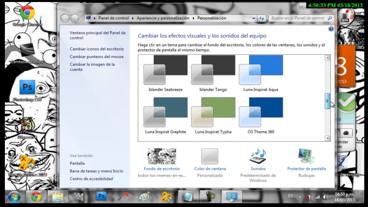 Como poner tema Aero (Boton Personalizar) en Windows 7 Starter, Home ...