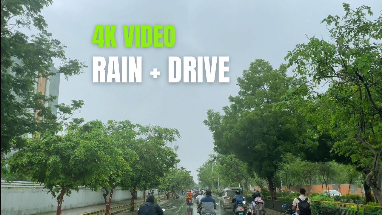 4K VIDEO || RAIN + DRIVE || VLOG - YouTube